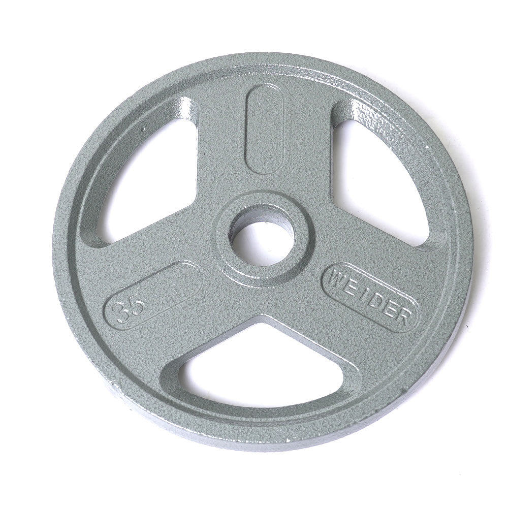Weider - 35LB Hammertone Olympic Weight Plate - Gray – The Treadmill ...