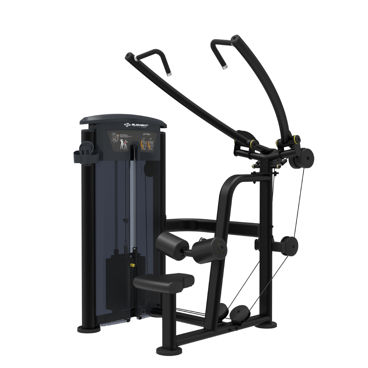 Element Fitness - Lat Pulldown MERCURY BLACK 295 lbs – The Treadmill ...